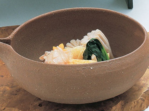 Prawn Tsukune Usugaki, Turnip and SharkfinTamagoyose, Sukeko wrapped i ...